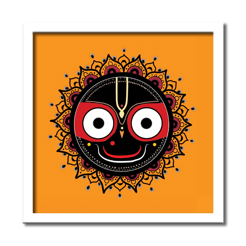 Lord Jagannath Sacred Aura Wall Art Photo Frame in India – SAVACCI